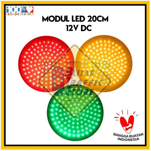 Jual MODUL LED TRAFFIC LIGHT 20CM DC - Merah, 12 VDC - Kab. Blitar ...
