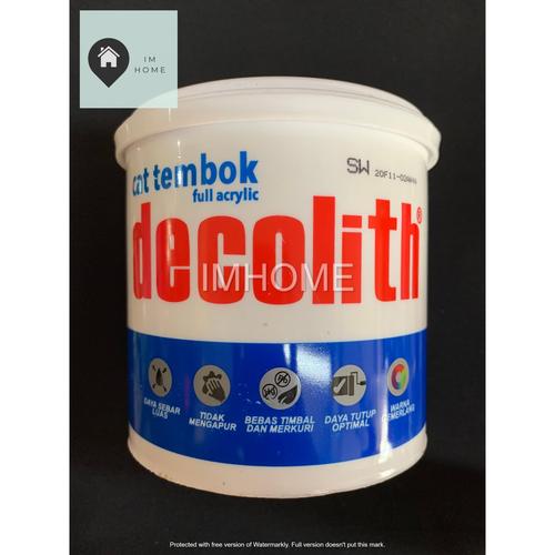 Jual Cat Tembok Decolith 1 kg (Putih - Hitam) - Hitam - Kota Tangerang ...