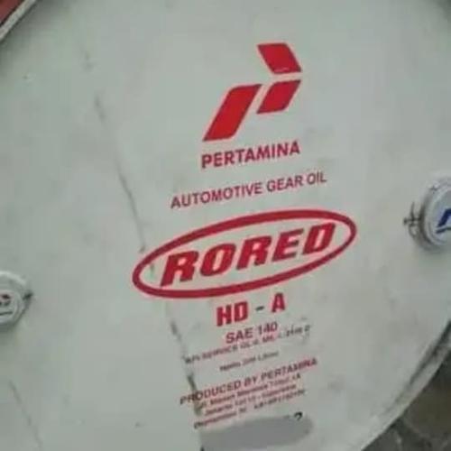 Jual Oli Pertamina Rored HDA Gear Oil SAE-140 / Oli Murah 209 liter ...