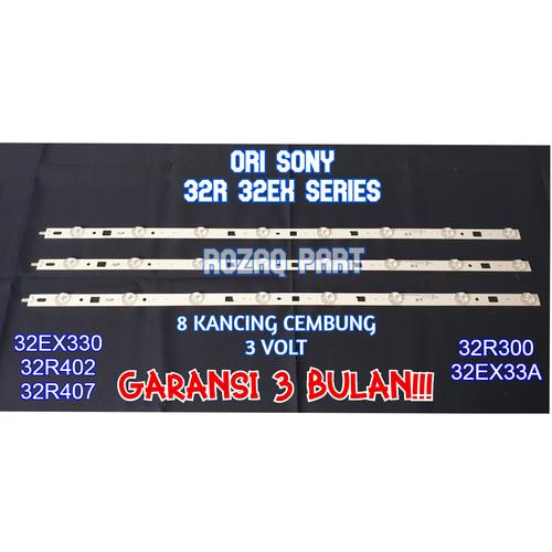 Jual Lampu Backlight BL TV LED SONY 8 KANCING 3 VOLT 32R407 ORIGINAL ...