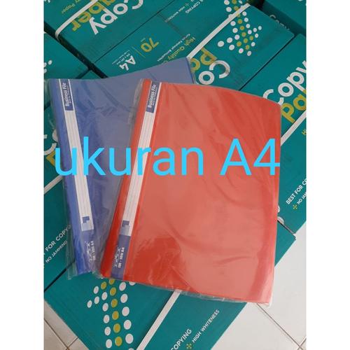 Jual Bisnis file / map plastik dg acco ukuran A4 (lusin) - Biru - Kota ...