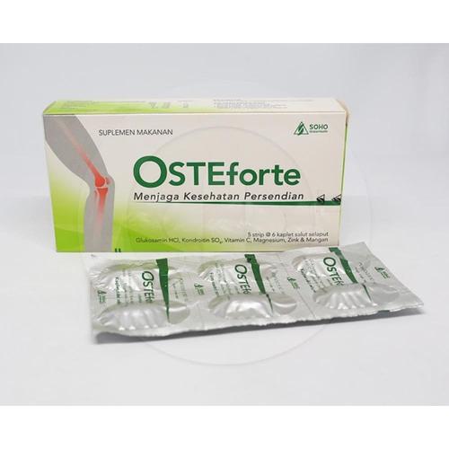 Promo OSTE FORTE TABLET MULTIVITAMIN SENDI OTOT TULANG PER STRIP 6S ...