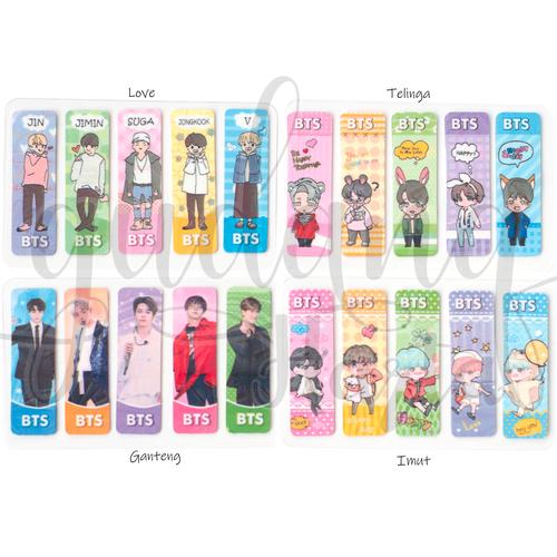 Jual Sticky Notes BTS2 KPOP Plastik Memo Pembatas Buku GH 301172 ...