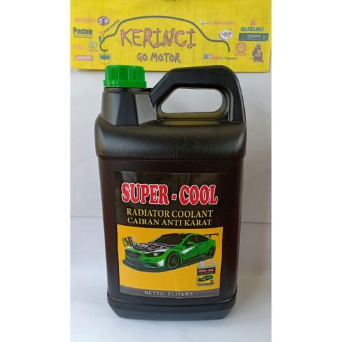 Jual AIR RADIATOR SUPER COOL HIJAU 5L - RADIATOR COOLANT SUPERCOOL ...
