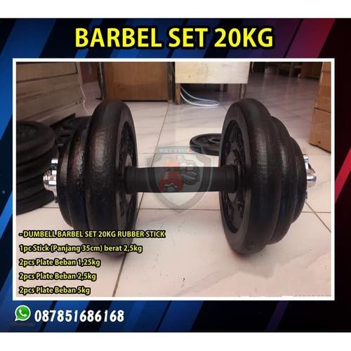 Jual Dumbell Barbel 20KG Diameter 3cm ( Barbell Import Murah ...