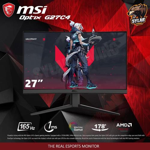 Jual MSi Optix G27C4 165Hz 27inch Curved Esports Monitor - Jakarta ...