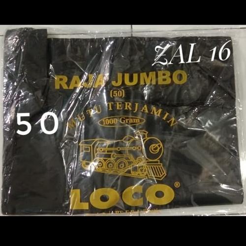 Jual Kantong Plastik hitam Loco Raja Jumbo uk 50 - kantong sampah ...
