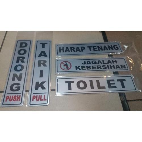 Jual SIGN LABEL STICKER DORONG TARIK PINTU - DOOR SIGN PULL PUSH ...