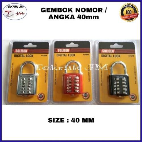 Jual GEMBOK RUMAH PAGAR TOKO - GEMBOK KOPER 40mm SOLIGEN - GEMBOK ANGKA ...