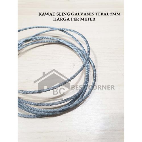 Jual Kawat Sling GALVANIS 2 MM / Kawat Seling Galvanis - Jakarta Barat ...