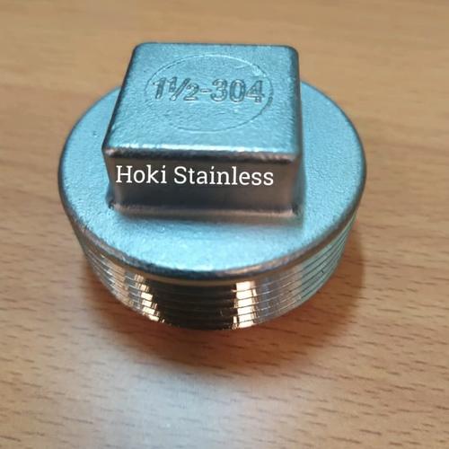 Jual Plug Stainless SS304 Drat 2" inch / Dop SS304 Drat Luar - Jakarta ...