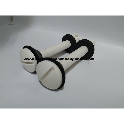 Jual Baut Skrup PVC Penutup WC Toilet Duduk Pasang Tutup Closet Kloset ...