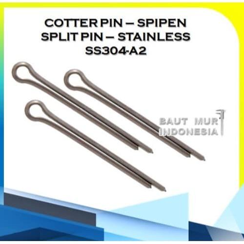Jual COTTER PIN - SPLIT PIN - SPIPEN STAINLESS SS304 - A2 M2.5X20 - Kab ...