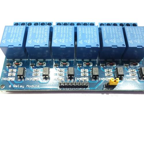 Jual New Relay Module 6 Channel 5v with Optocoupler LED for Arduino ...