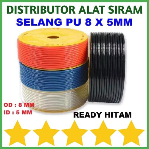 Jual SELANG PU 8 X 5MM POLYURETHANE PNEUMATIC HOSE AIR UDARA BERKUALITAS - A. HITAM - Kab. Bogor ...