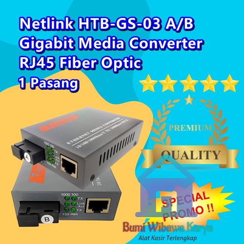 Jual NETLINK HTB-GS-03 / HTBGS03 / HTBGS-03 A+B SEPASANG GIGABIT MEDIA ...
