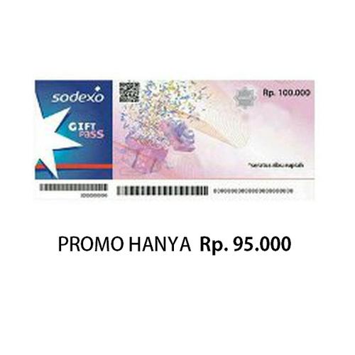 Jual Voucher Sodexo Gift Pass Nominal Rp. 100.000 (Hanya 95.000 ...