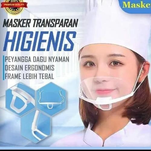 Jual Masker Masak Mask Mika Transparan Restoran Penutup Mulut Hidung ...