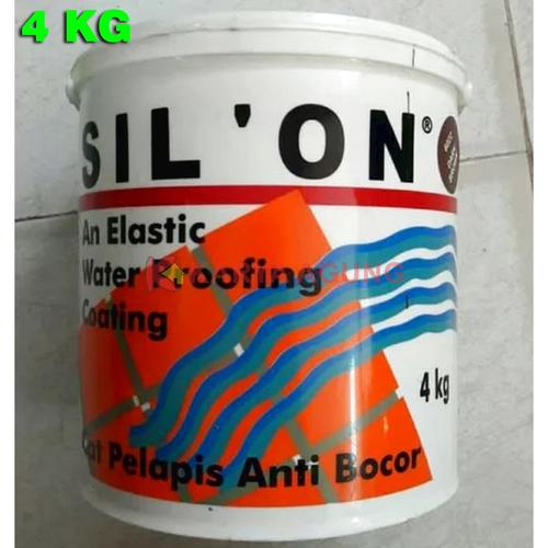 Jual SIL' ON Cat Pelapis Anti Bocor / Cat Tembok Waterproof 4 KG Galon ...
