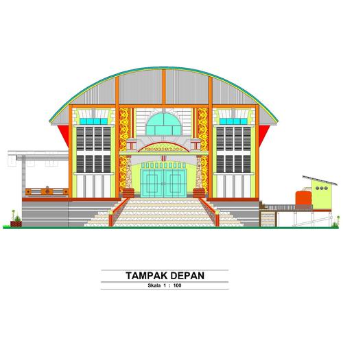Jual Desain Gedung Pertemuan 16x36 M2 - Kab. Kapuas Hulu ...