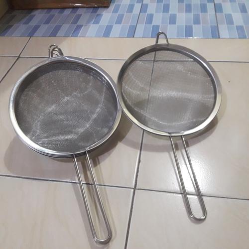 Jual saringan stainless besar 22cm, saringan kawat, saringan stainles ...