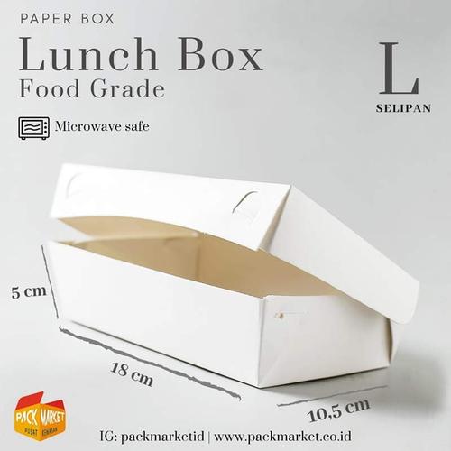 Jual PAPER LUNCH BOX L FOOD GRADE/ DUS KEMASAN/ KOTAK NASI MIE ...