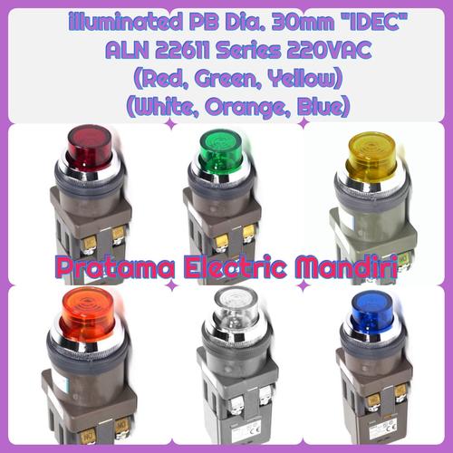 Jual IDEC illuminated Push Button Lamp ALN22611 ALN 22611 ALN-22611 ...