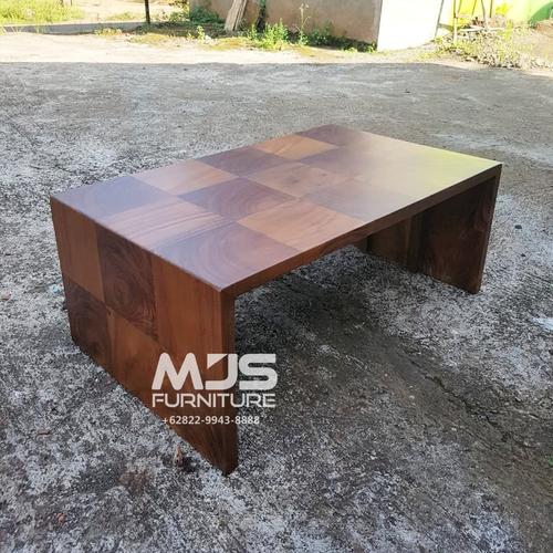 Jual Meja Tamu Coffee Table Minimalis Unik Kayu Trembesi Meja Pendek ...