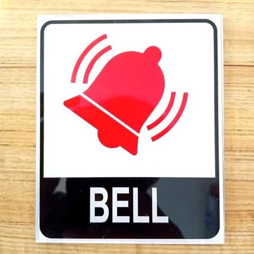 Jual SIGN AKRILIK K3 RAMBU SAFETY BELL UKURAN 11X9CM - Jakarta Barat ...