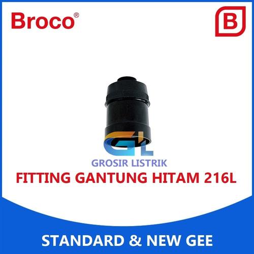 Jual Broco Fitting Gantung Hitam 216L Standard Pendant Lamp Holder E27 ...