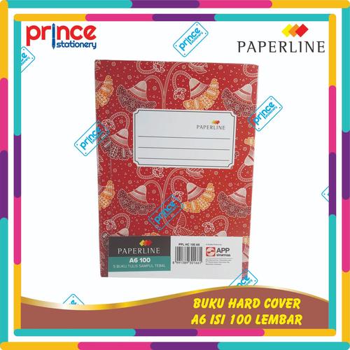 Jual BUKU HARD COVER PAPERLINE OKTAVO / A6 - isi 100 lembar - Kota ...