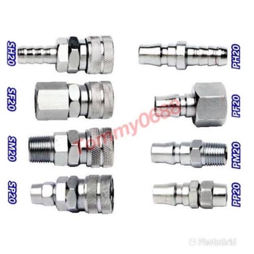Jual COUPLER MALE KOPLER QUICK COUPLING SAMBUNGAN ANGIN KOMPRESOR PM PF ...