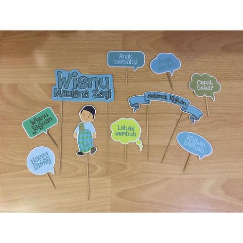 Jual Topper Cake Khitan Hiasan Kue Sunat Custom Nama - Jakarta Barat ...