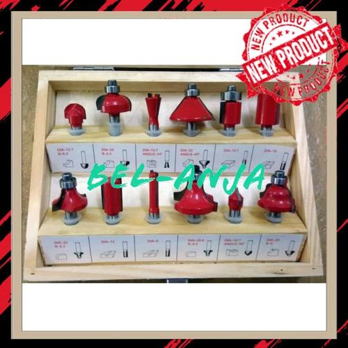 Jual Router bit set 12pcs / mata profil mata trimmer - Kota Tangerang ...