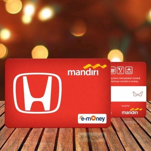 Jual Kartu E-Money Mobil Honda Merah Mandiri E-toll Emoney 2 Sisi ...