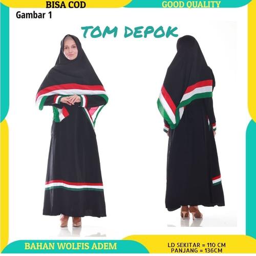 Jual (GAMIS SAJA) Baju Gamis Muslim Wanita Syari Palestina - Tom ...