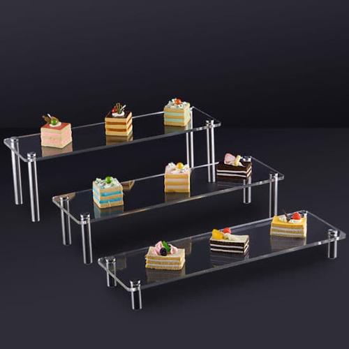 Jual Pajangan Makanan Acrylic Buffet Riser Display / Food Rack Tiers ...