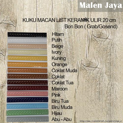 Jual KUKU MACAN LIST KERAMIK ULIR 20 cm Bon Bon ( Grab/Gosend) - Hitam - Jakarta Utara - MALEN ...