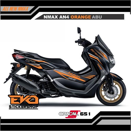 Jual STIKER ALL NEW NMAX HITAM CUTTING STICKER Orange Abu - Kab ...
