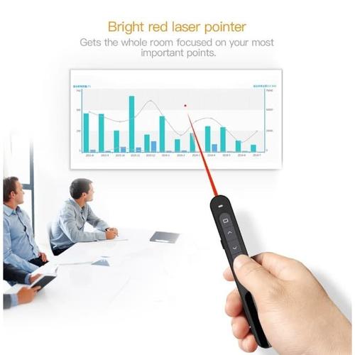 Jual Doosl USB Wireless Presenter 2.4GHz PPT Laser Pointer Pen PPT ...