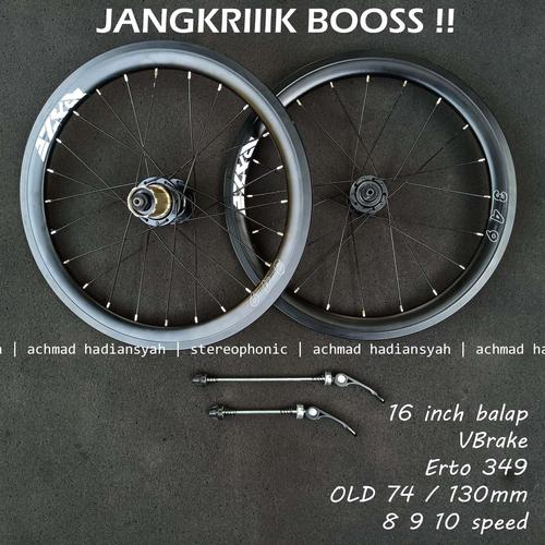 Jual NEW Wheelset 16 inch Erto 349 RAZE Hub Freehub RAZE Rims 16 inch ...