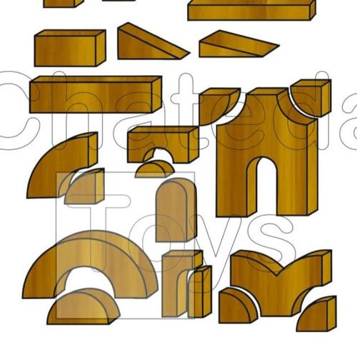 Jual SBB-02 Balok Unit 105 pcs /set Chateda Toys mainan edukasi - Kota ...