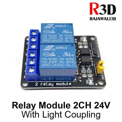 Jual Relay Module 2 Channel 24V With Light Coupling Protection - Kab ...