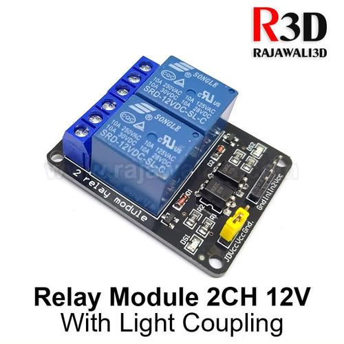 Jual Relay Module 2 Channel 12V With Light Coupling Protection - Kota ...