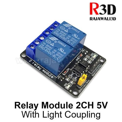 Jual Relay Module 2 Channel 5V With Light Coupling Protection - Kab ...