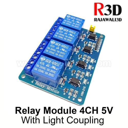 Jual Relay Module 4 Channel 5V With Light Coupling Protection - Kab ...
