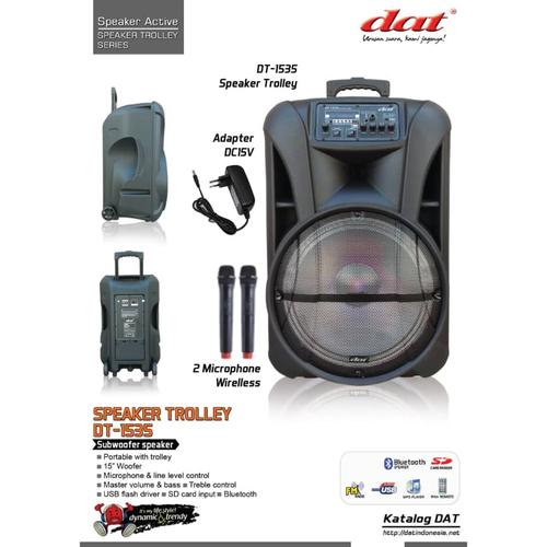 Jual DAT DT 1535 SPEAKER AKTIF 15 INCH TROLLEY PORTABLE - Jakarta Barat - GROSIRTOSERBA ...