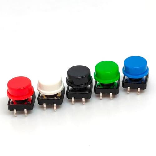 Jual Cap Tutup Push Button Round 12x12x7.3 Knob Tactile Momentary ...