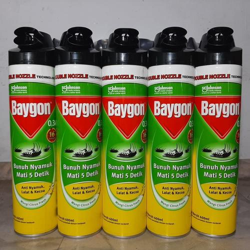 Jual Baygon Aerosol 600 ml Obat Nyamuk Spray Semprot Citrus Fresh ...