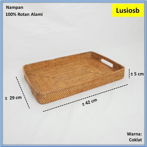 Jual Alas Rotan / Nampan Rotan / Alas Piring / Rattan Placemat / Tray ...